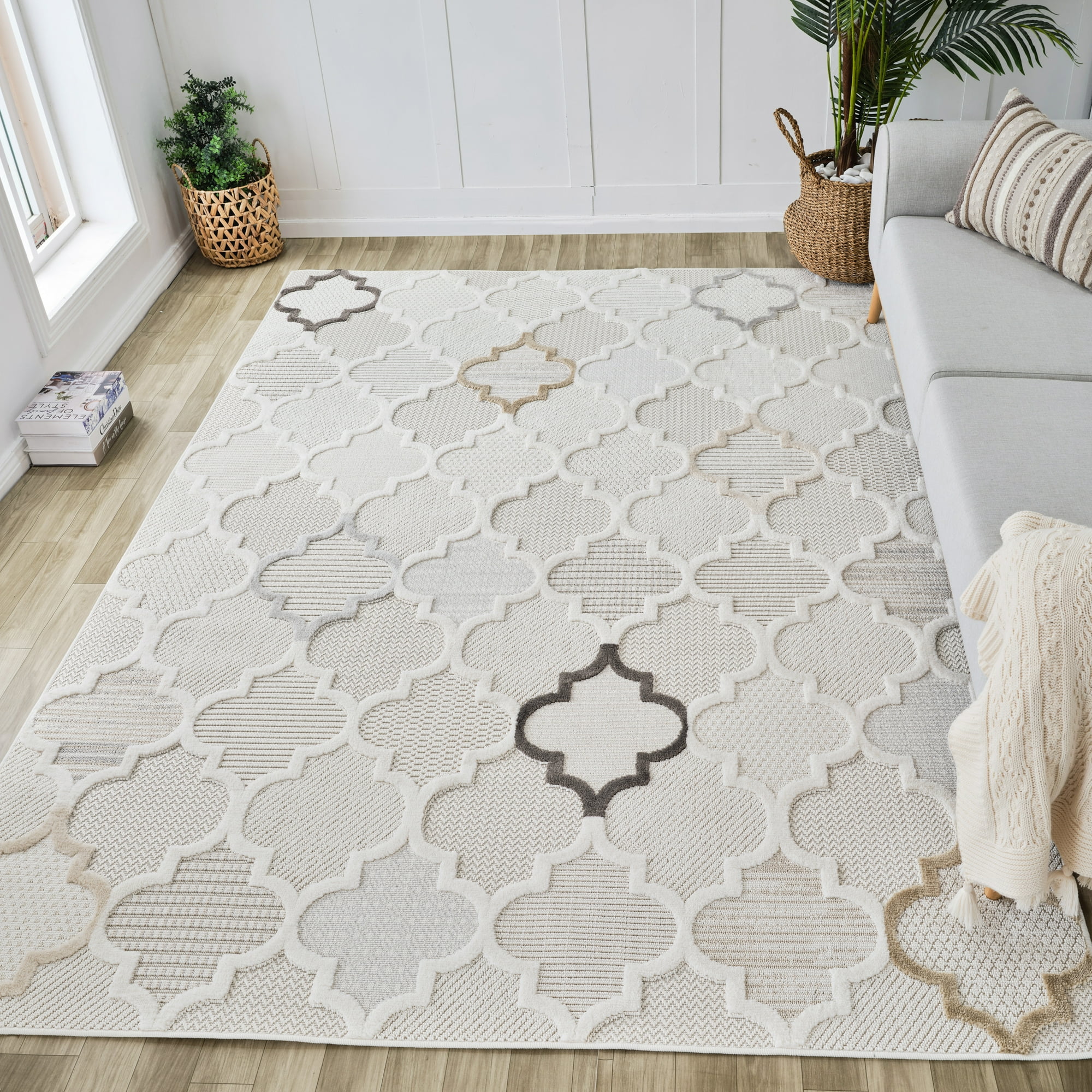 Click here for Rug Branch Maison Moroccan Indoor Area Rug  Cream... prices