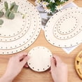 1Set Wooden Knitting Crochet Bottoms Set Mixed Shapes DIY Weaving ...