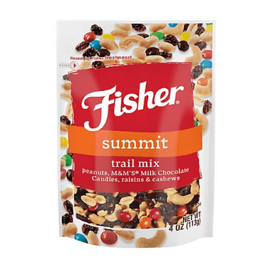 Fisher Snack Indulgent Trail Mix, 38 Ounces, Peanuts, Milk Chocolate ...
