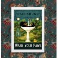 Affixzi Dachshund Wash Your Paws Poster, Bathroom Decoration Print, Dog ...