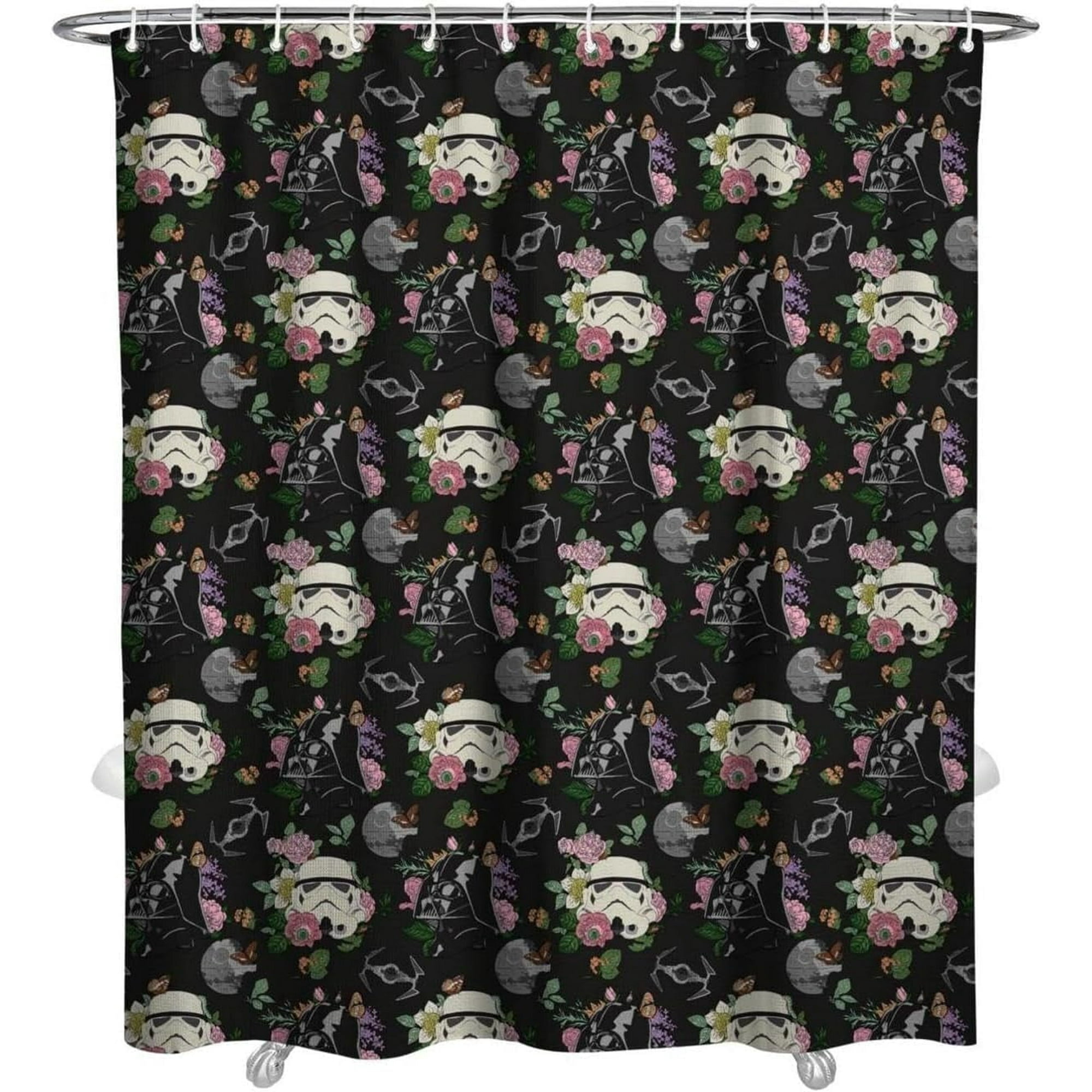 Click here for Vyklmvno Outer Space Galaxy Wars Shower Curtain Bl... prices