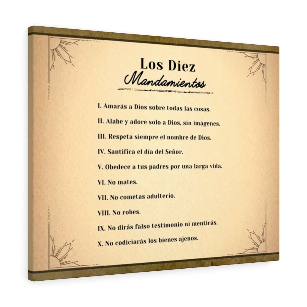 10 Commandments List In Spanish