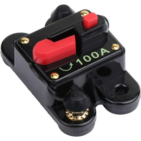 Circuit Breaker with Manual Reset, 100A Fuse Holder Trolling Motor Auto ...