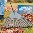 HART 30-inch Leaf Rake with Poly Plastic Head - Walmart.com
