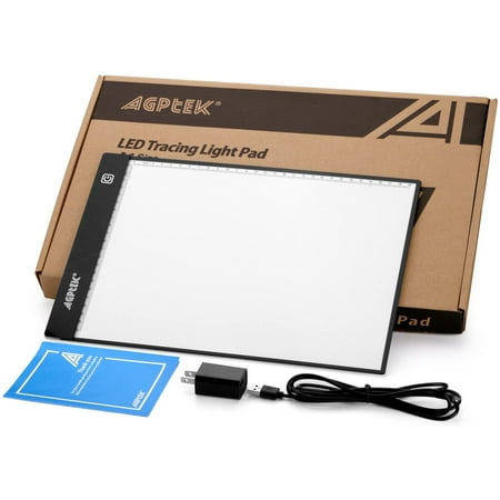 A4 Light Box, Fixm Artcraft Tracing Light Pad Ultra-Thin USB Power ...
