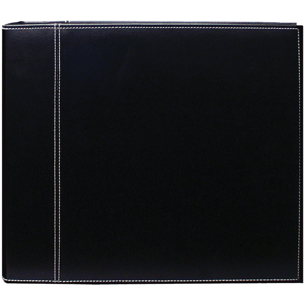 Pioneer 12 x 12 3-Ring Scrapbook Binder Black/Black Sewn - Walmart.com ...