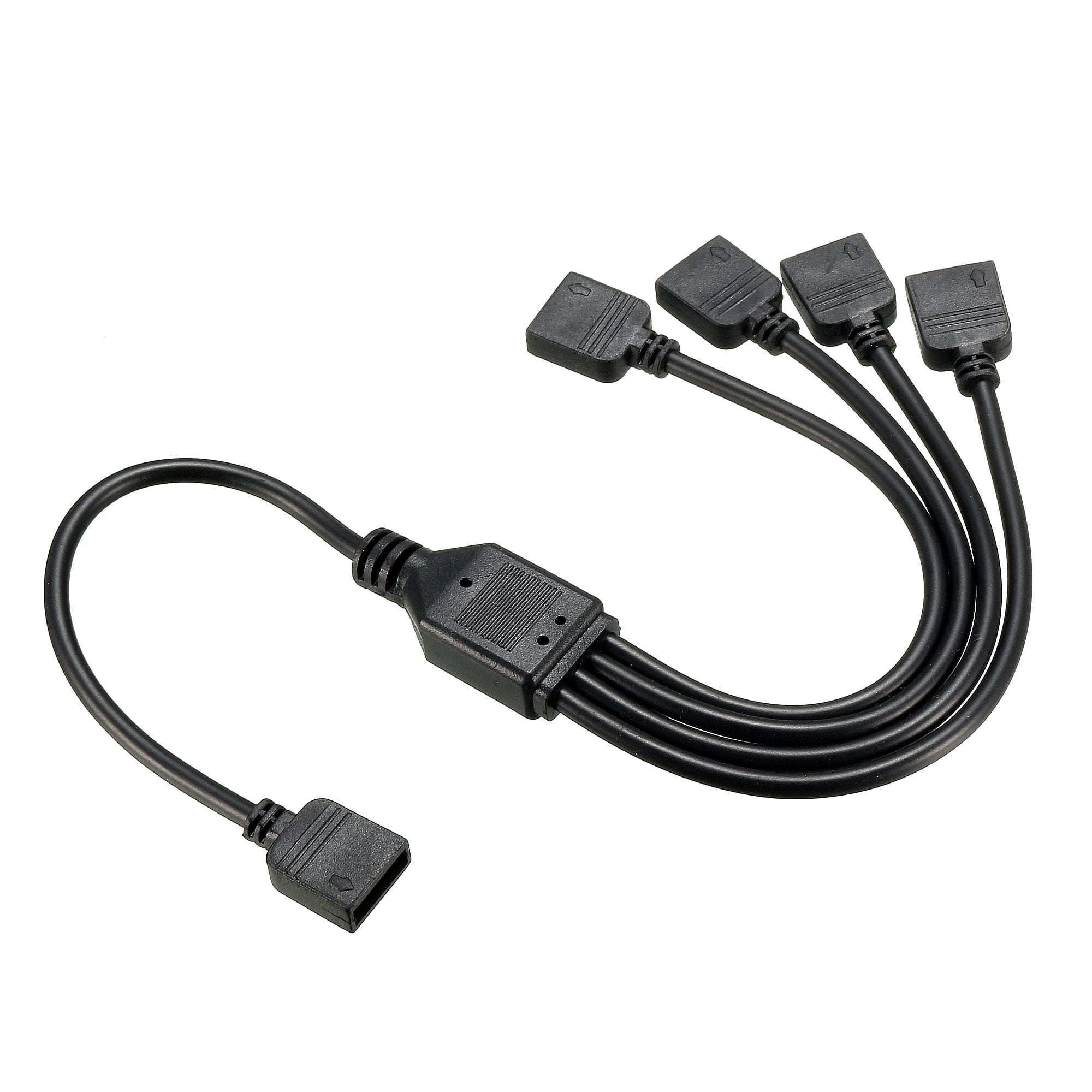RGB Splitter Cable 1 Female to 4 Female 4 Pin Extension Connector Cord ...