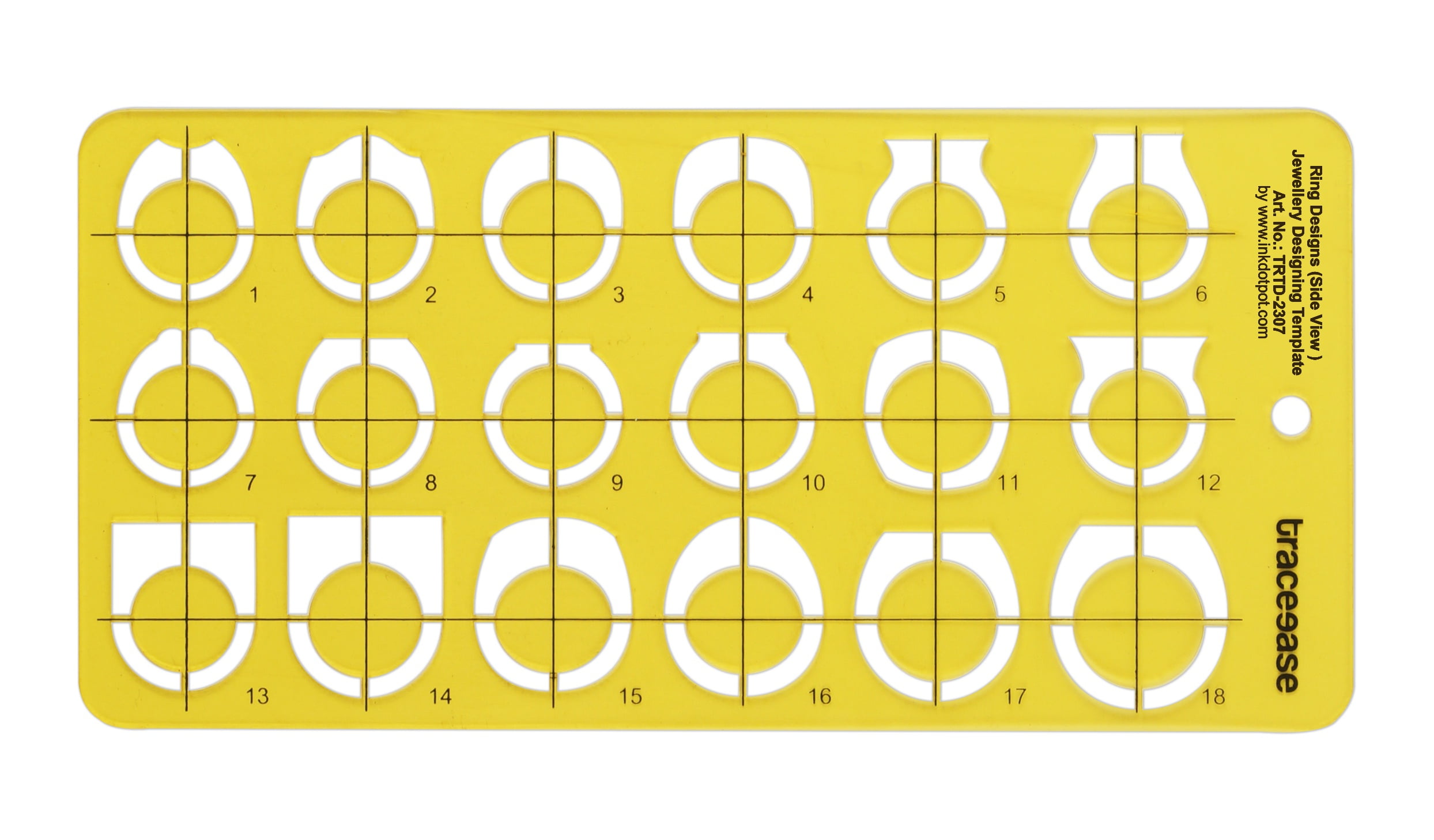 Traceease Ring Design Side View Jewelry Templates Drafting Tools ...