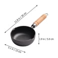MLINS 2pcs Mini Cast Iron Skillet 13cm Frying Eggs Oil Heating Small ...