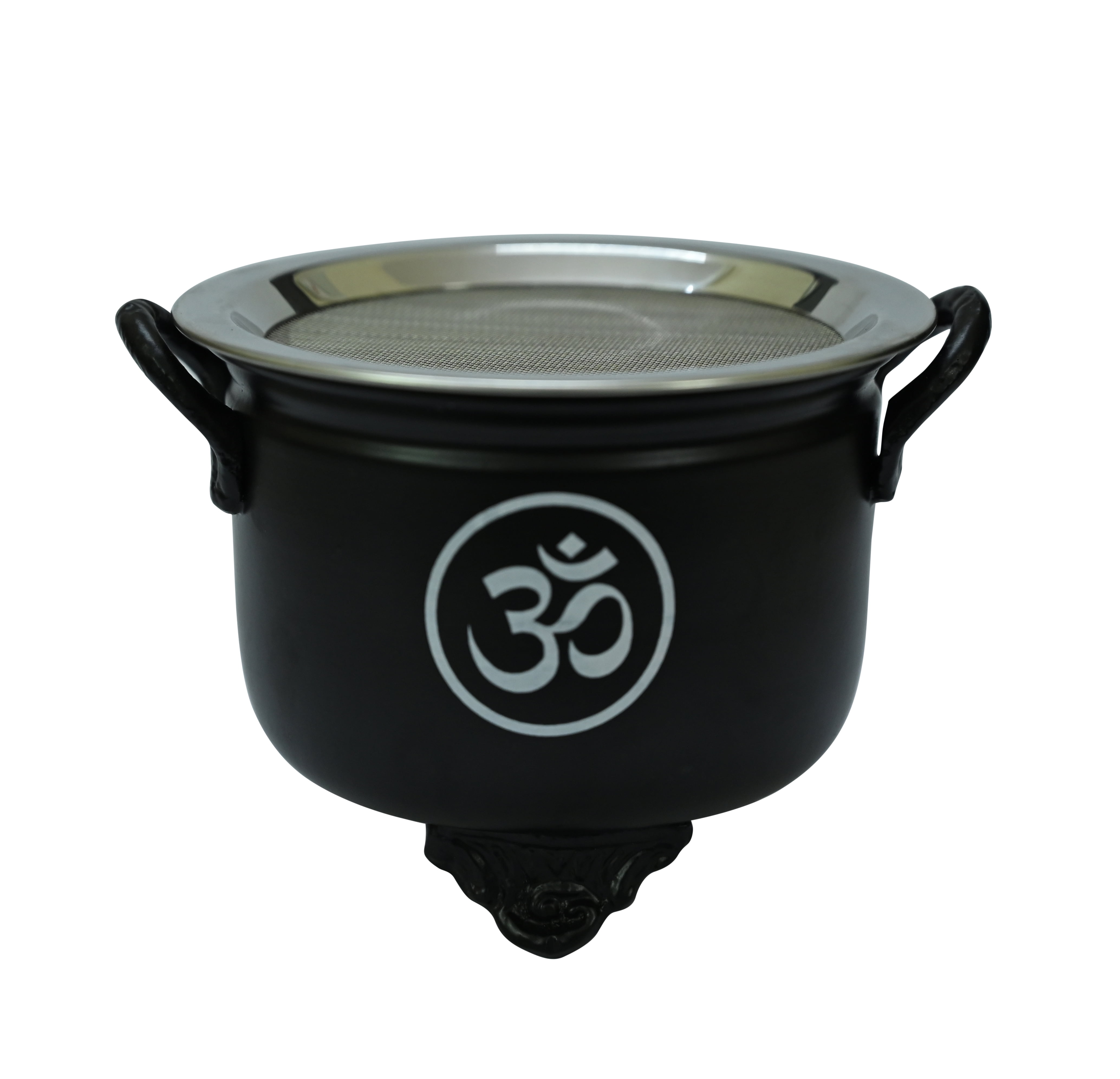 diollo Om Metal Charcoal Incense Burner Butler with Steinless Steel ...