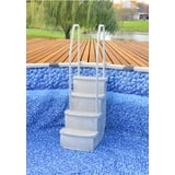 80" iStep Four Step Above Ground Swimming Pool Deck Ladder-Taupe ...