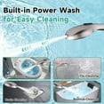 High Shower with Handheld, 9 Settings Showerhead Built in Power Wash to Clean Tub and Pets ...