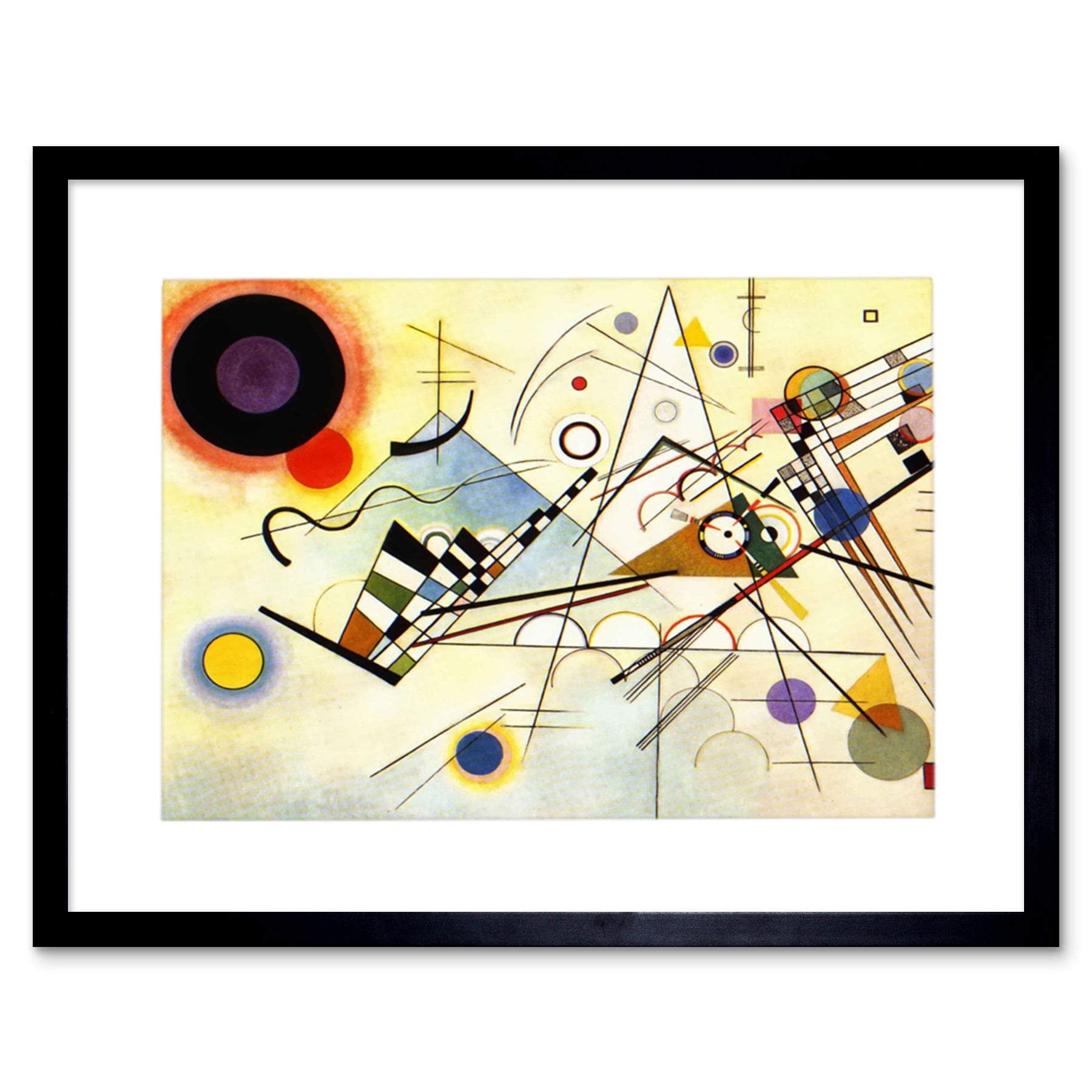 Wassili Kandinsky Composition 8 VIII 1923 Bright Colourful Geometric ...