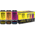 (4 pack) Monster Rehab Variety Pack, Lemon, Peach, Wild Berry Tea, 12 ...