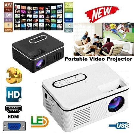 USB portable projector LED 1080P projector USB AV mobile phone ...