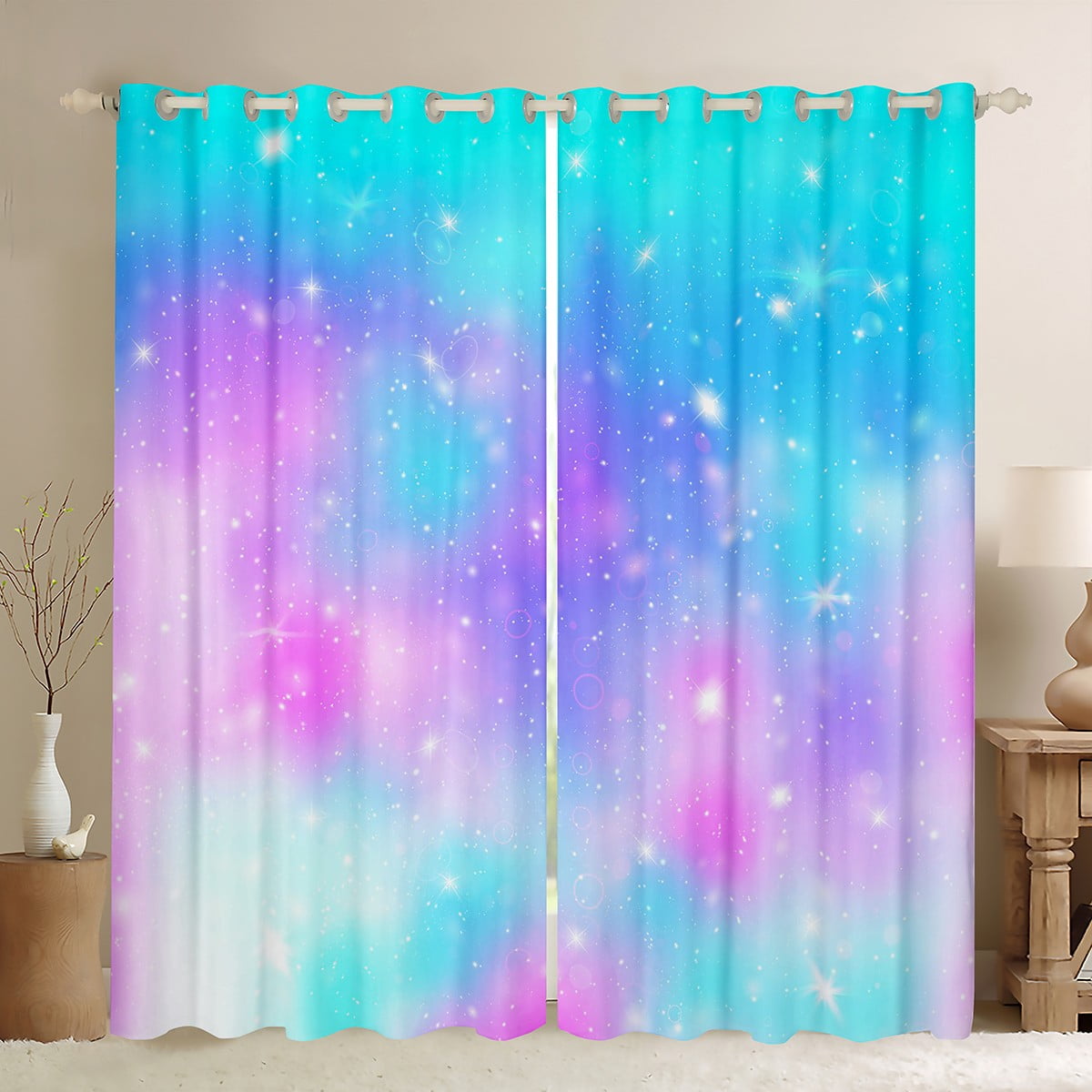 Click here for Erosebridal Watercolor Curtains For Living Room  R... prices