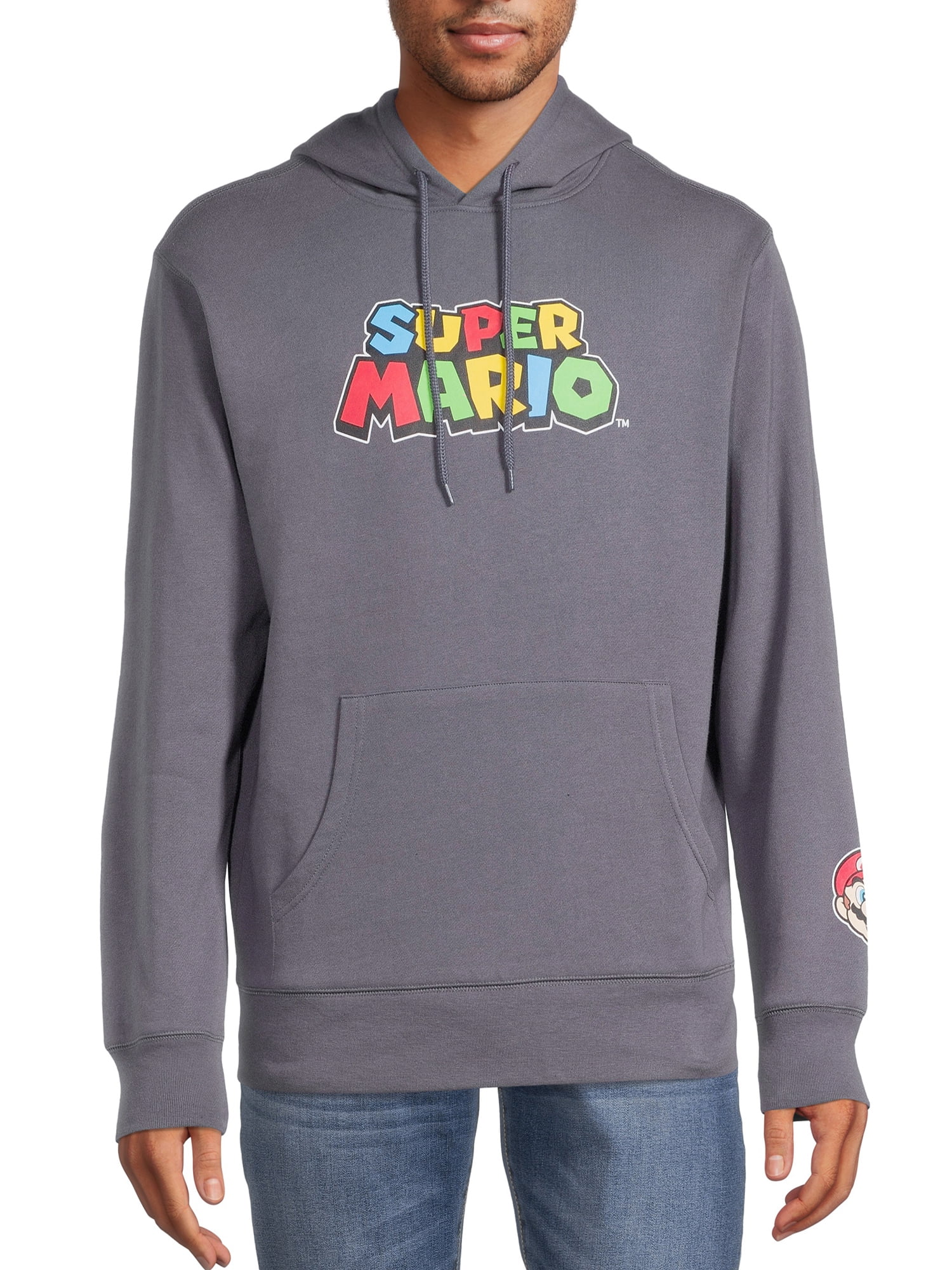 Super Mario Men's Hoodie - Walmart.com