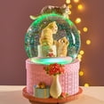 Cake Cat Music Box Flower Basket Snow Globe Decoration - Walmart.com