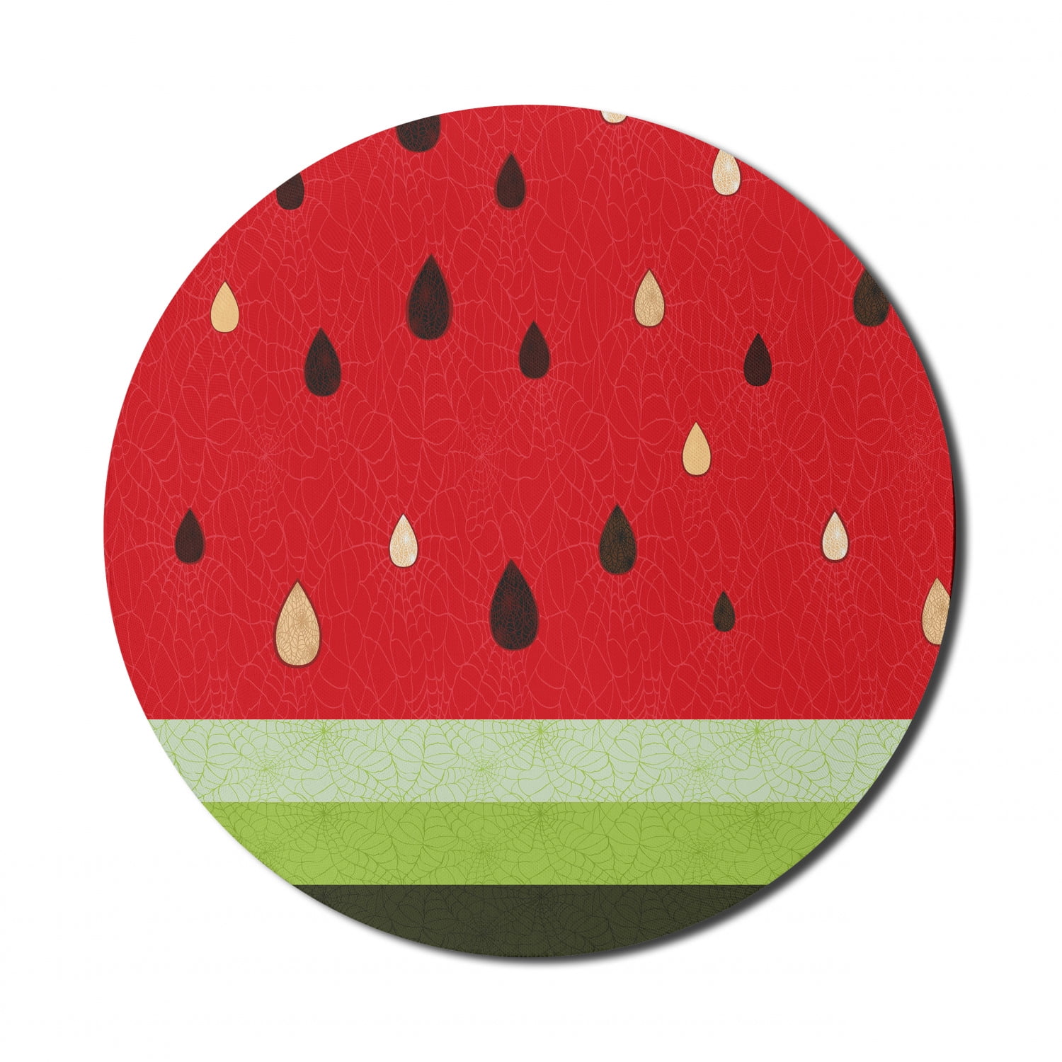 Nature Mouse Pad for Computers, Macro Watermelon Pattern Fresh Ripe ...