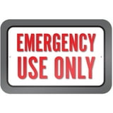 Emergency Use Only Sign - Walmart.com