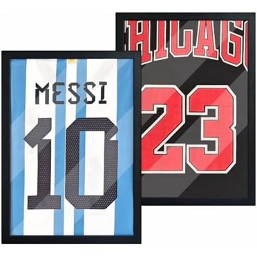 Sports Jersey Display Case, Large Lockable Shadow Box with 98% UV ...