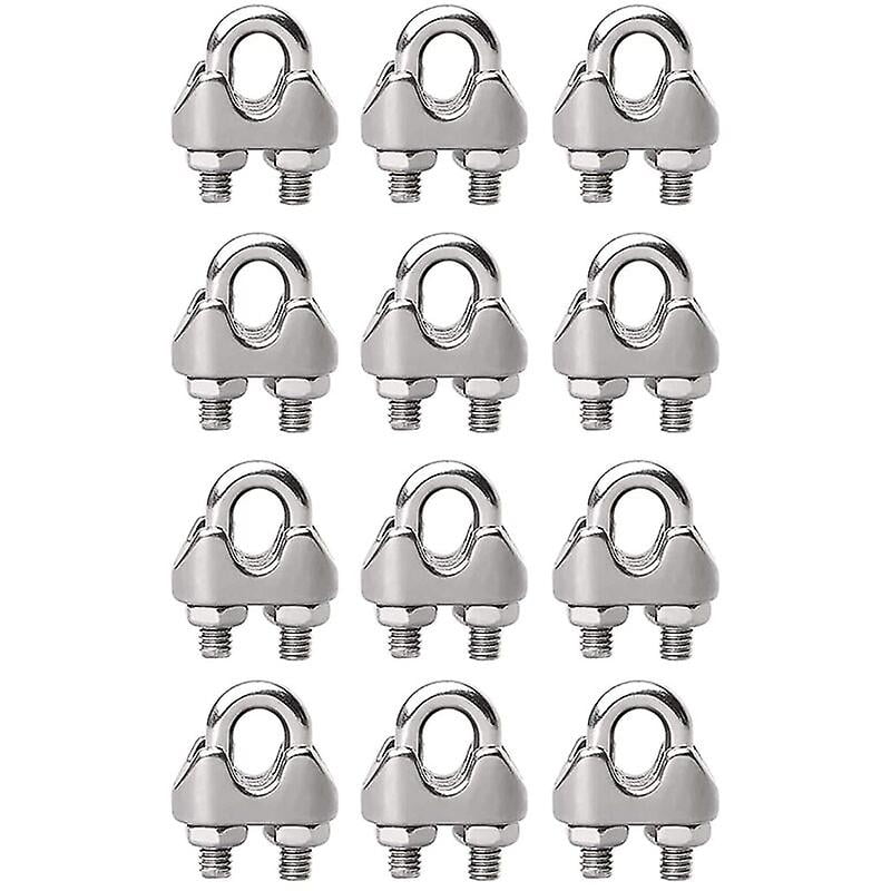 Bridas para cables de amarre M3, 12 piezas Clip de cable de acero ...