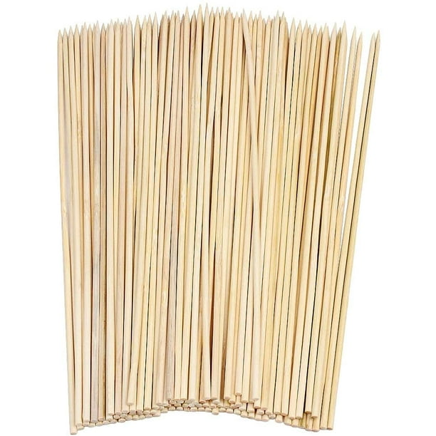 Bamboo Skewers 100pcs Set Barbecue Skewers Bamboo Sticks for Barbecue ...