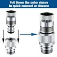 4 Pieces Faucet to Hose Adapter for Easy Connection to Shower and ...