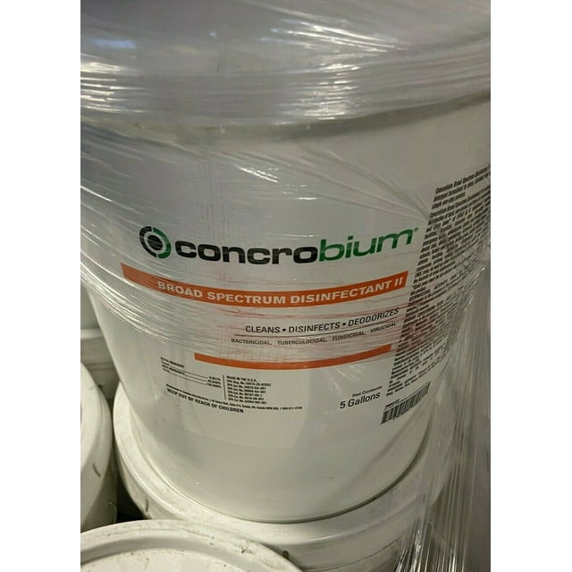 CONCROBIUM BROAD SPECTRUM BOTANICAL DISINFECTANT II VIRUCIDE 5 GALLONS ...