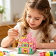 Classroom Rewards 12 Set DIY Wooden Painting Crafts Kit Blank Castle ...