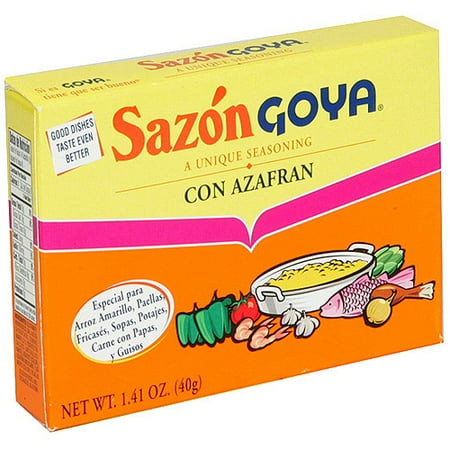 Goya Sazon Con Azafran Flavor Packet, 1.41 oz (Pack of 36) - Walmart.com