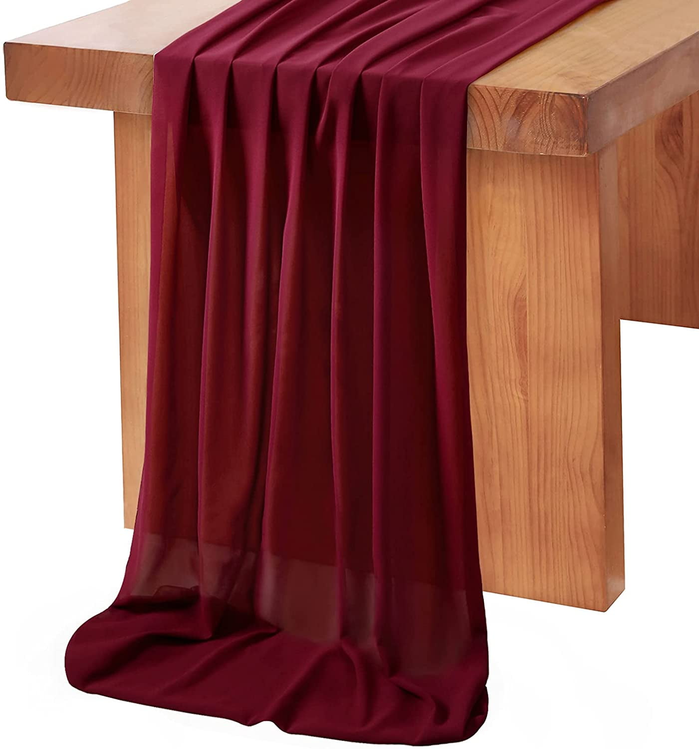 Chiffon Table Runner 29x120 Inch Sheer Romantic Table Runner for ...