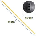 Crown Sporting Goods 6 Agility Poles with 3 Bases, Yellow Poles, Soccer ...