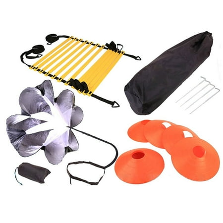 Adults Track Field Training Resistance Drag Parachute Running Chute Kit ...
