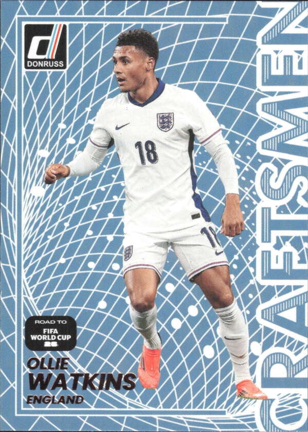 2025-26 DONRUSS ROAD TO WORLD CUP CRAFTSMEN #6 OLLIE WATKINS ENGLAND ...