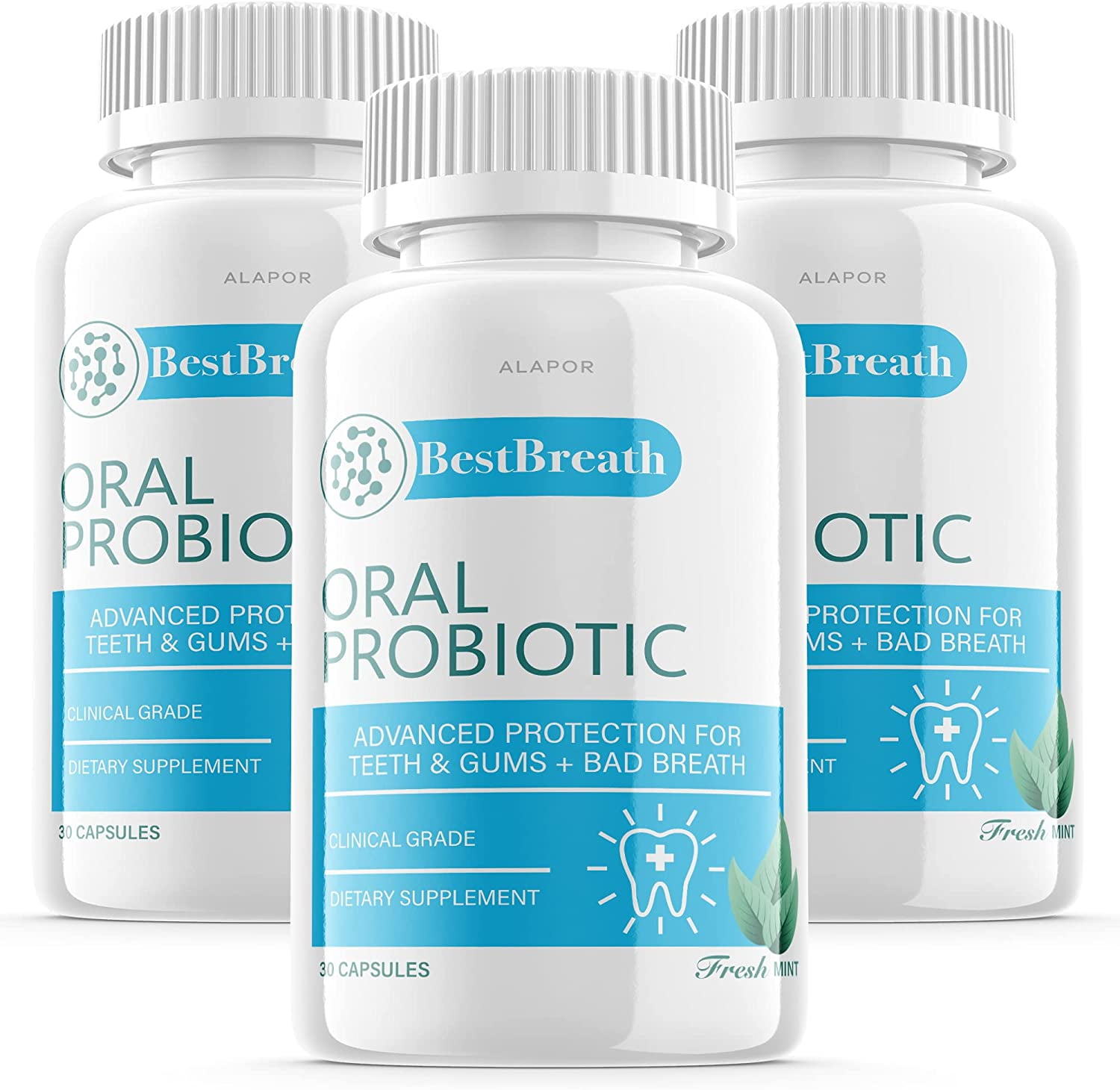 3 Pack Best Breath Probiotic Pills Bestbreath Oral Mint Probiotic