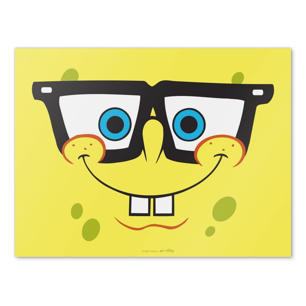SpongeBob Nerd Face Wall Art Picture Paper Poster Décor Home Decoration ...