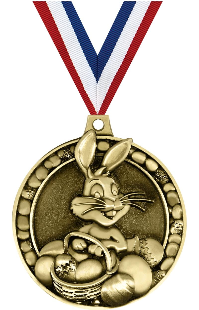 Easter Medals, 2" Gold Diecast Easter Medal Award 100 Pack - Walmart.com