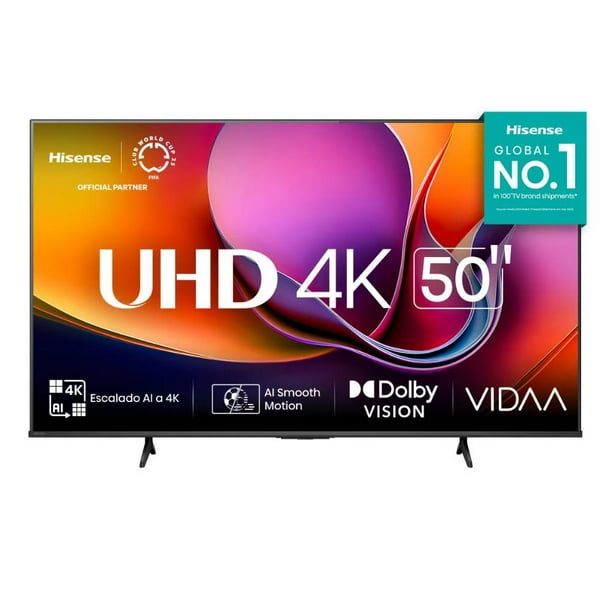 Tv 50 Pulgadas Smart TV UHD 4K 50A65NV Hisense sistema VIDAA | Walmart ...