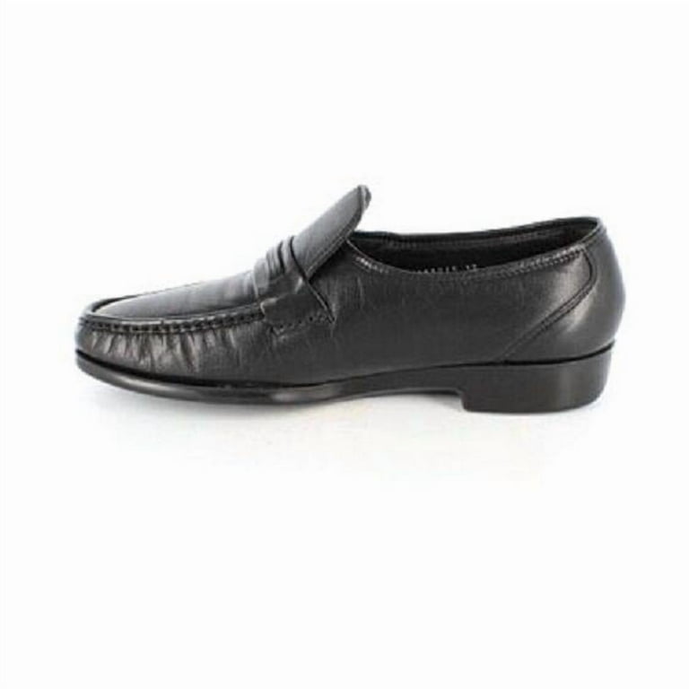 Florsheim Men's Dress Shoes Riva Black Leather Slip On 17088-01