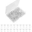 50 PCS Clear Push Pins, Office Supplies Clear Thumb Tacks for Wall ...