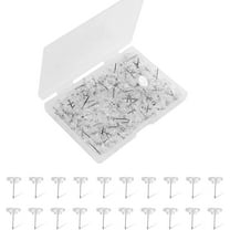 50 PCS Clear Push Pins, Office Supplies Clear Thumb Tacks for Wall ...