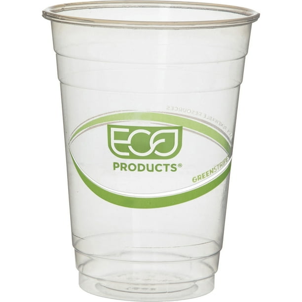 Eco-products Greenstripe Cold Cups - 16 Fl Oz - 50 / Pack - Clear ...
