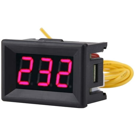 Voltage Meter, Small Size Portable LED Display Compact Digital ...