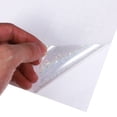 WEUVEB Printable White Holographic Self Adhesive Film for DIY Projects ...