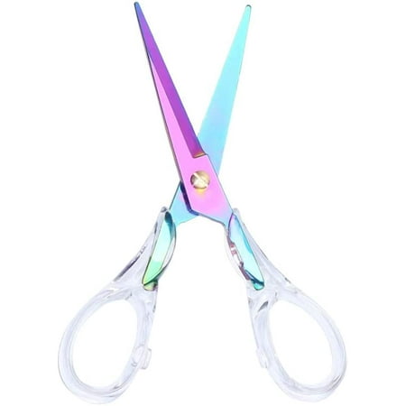 Clear Acrylic Rainbow Craft Scissors 6.3" Scissors Desk Stationery ...