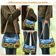 ALAZA Sunflowers Oil Paint Women's Chain Shoulder Bag Hobo Handbag Tote ...