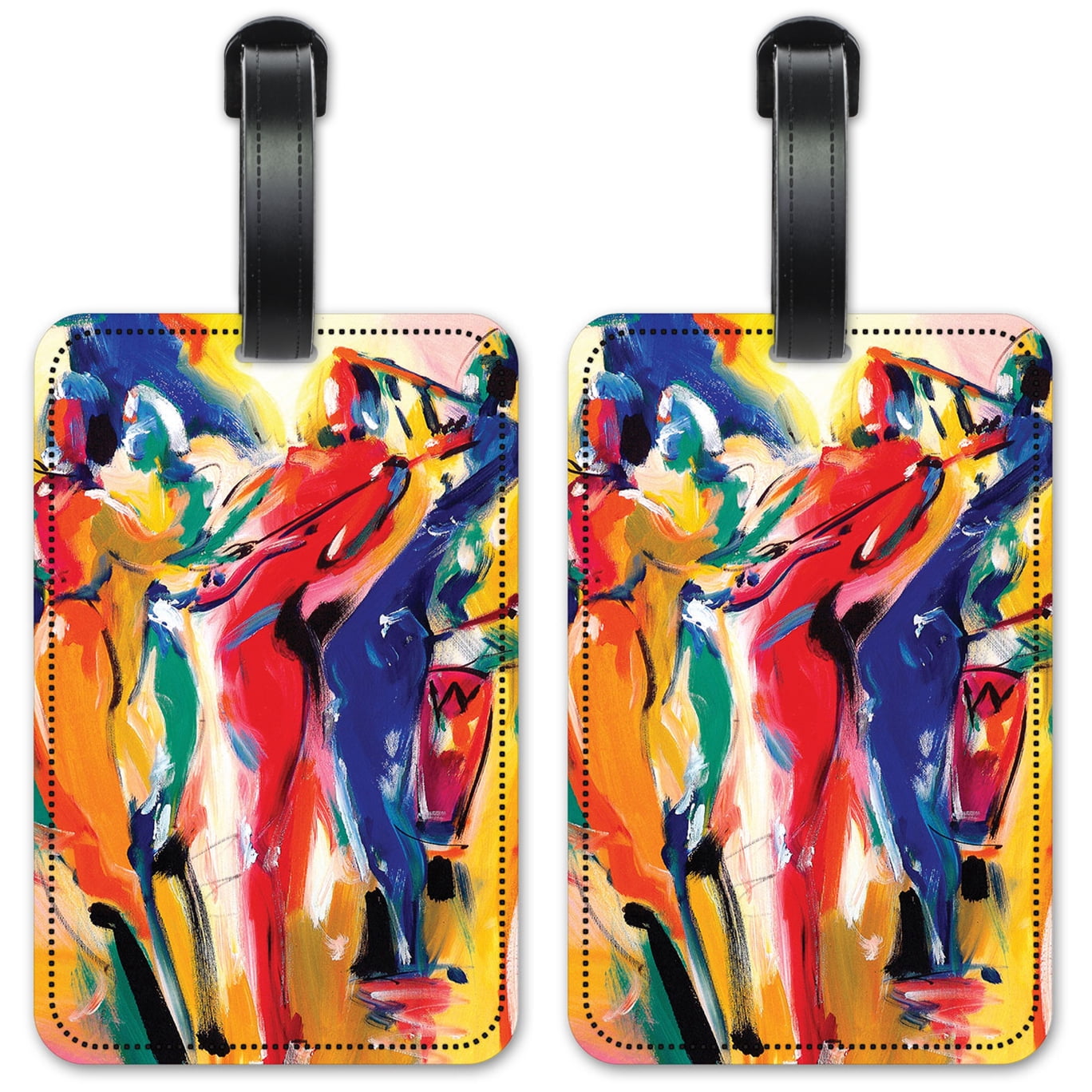 Dancing - Luggage ID Tags / Suitcase Identification Cards - Set of 2 ...