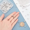 120Pcs 4 Style 304 Stainless Steel Beads Cube Stainless Steel Color ...