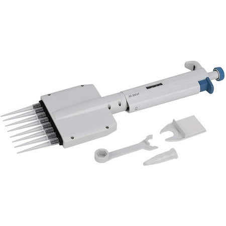 8-Channel Multichannel Pipett Digit display Adjustable Pipettor Micro ...